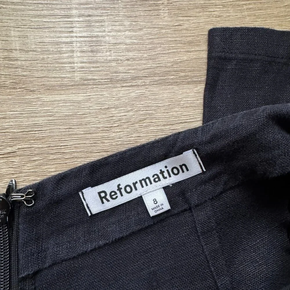Reformation | Pants & Jumpsuits | Reformation Justin Linen Straightleg ...